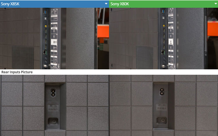 مقایسه تلویزیون سونی X80K با X85K ، بررسی | تاخرید راهنمای خرید